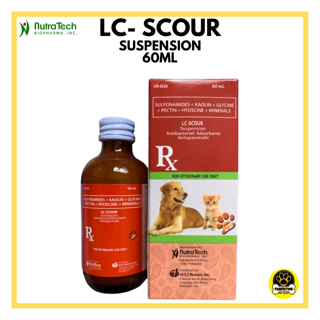 LC-SCOUR Anti-Diarrheal Anti-Infective Suspension for dogs and cats ...