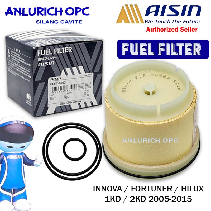 AISIN FUEL FILTER TOYOTA INNOVA/FORTUNER/HILUX 1KD 2KD 2005-2015/HIACE ...