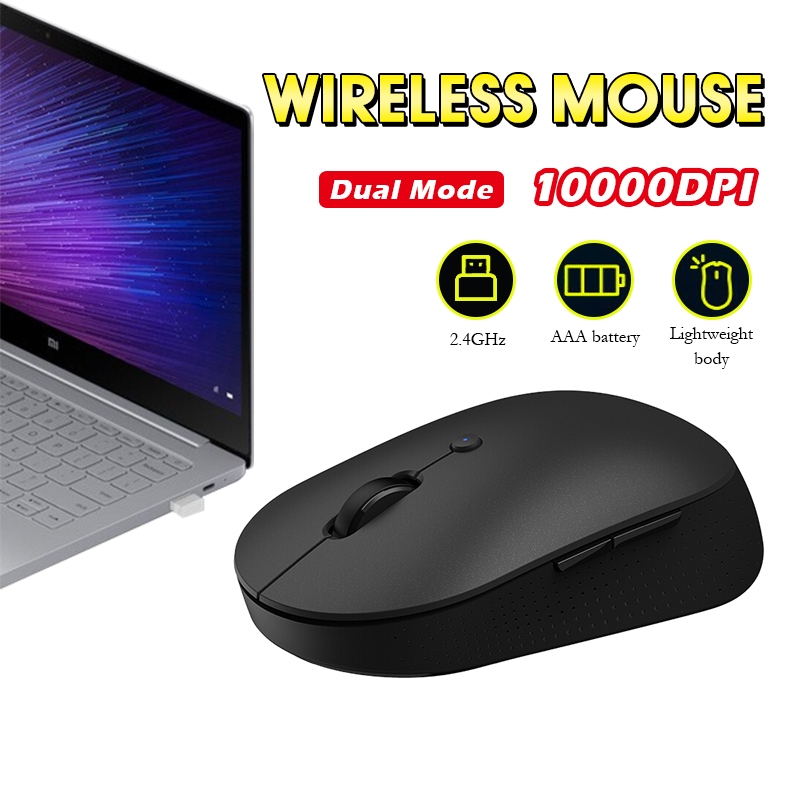 Xiaomi Mouse Wireless Mute Mouse M20 2.4GHz Wireless Receiver Mouse ...