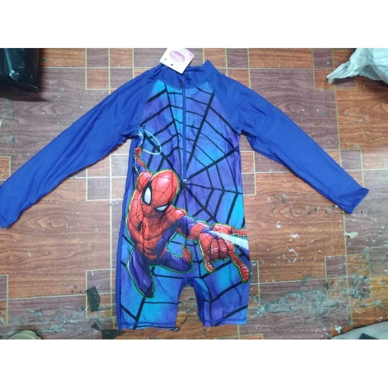Rashguard overall kids Spiderman | Shopee Philippines