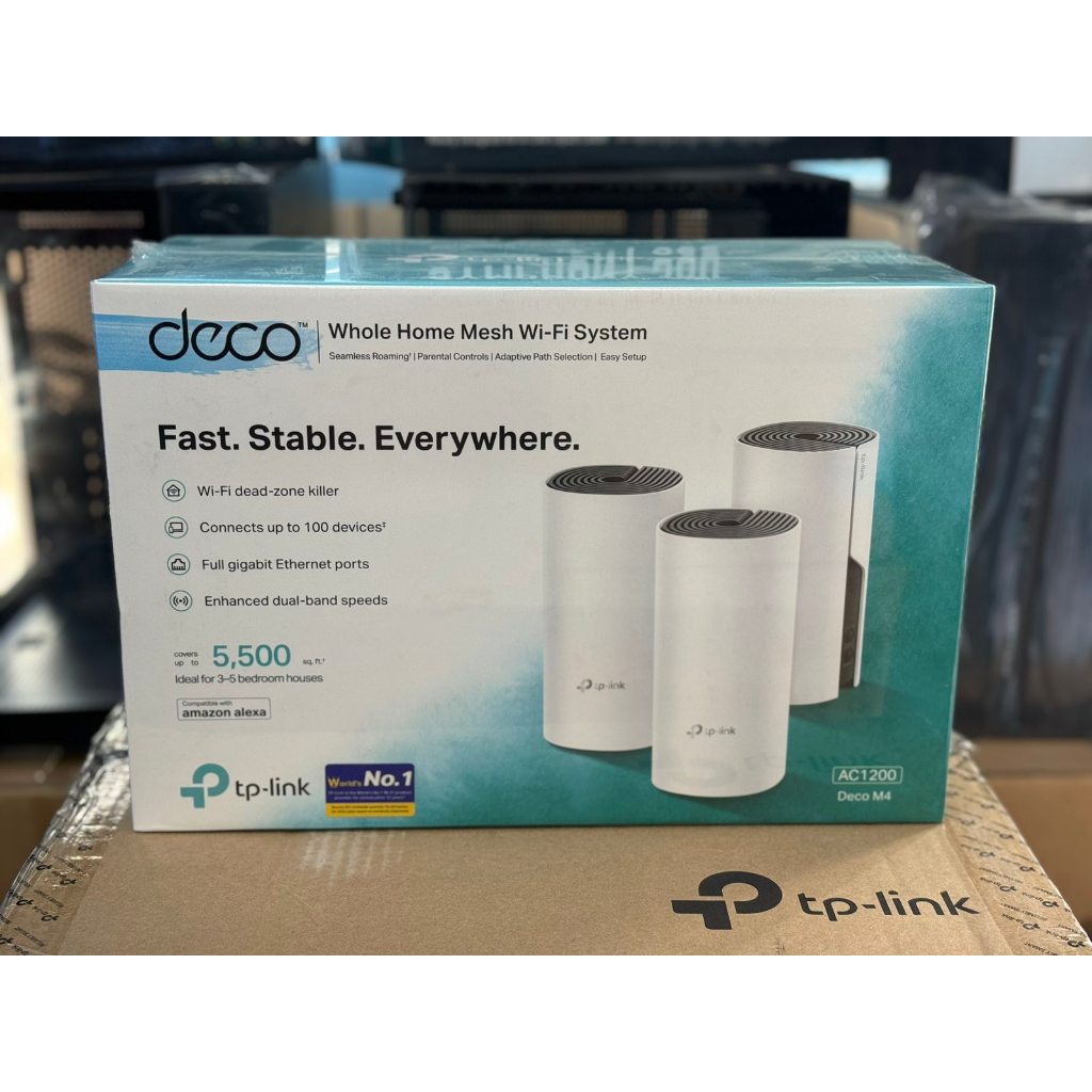 Tp-Link Deco M4 (3-pack) AC1200 Whole Home Mesh Wi-Fi System | Shopee ...