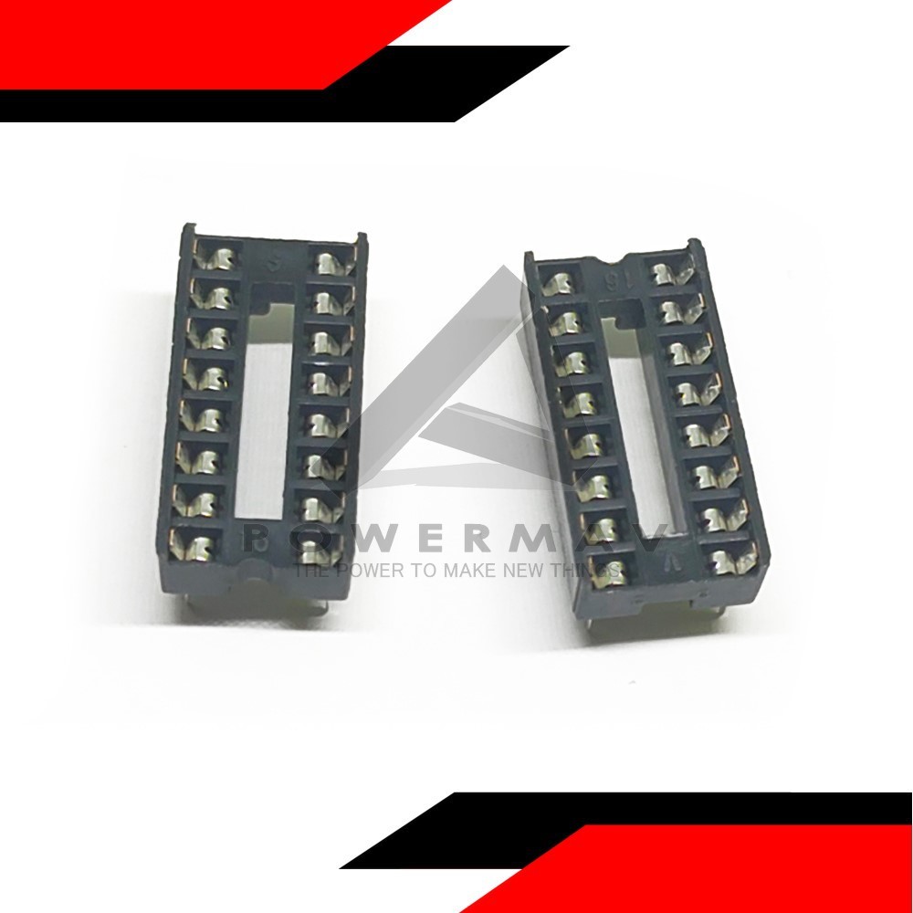 2pcs 16 pin ic socket holder 16p 16pin DIP IC Sockets Adaptor Solder ...
