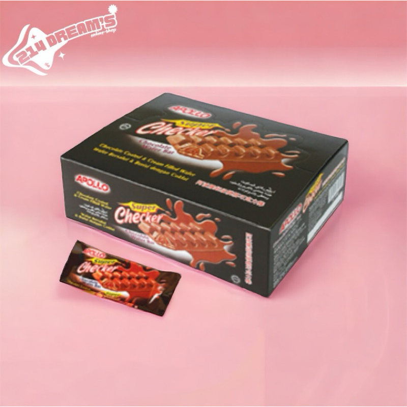 Apollo super checker chocolate wafer Malaysian product | Shopee Philippines