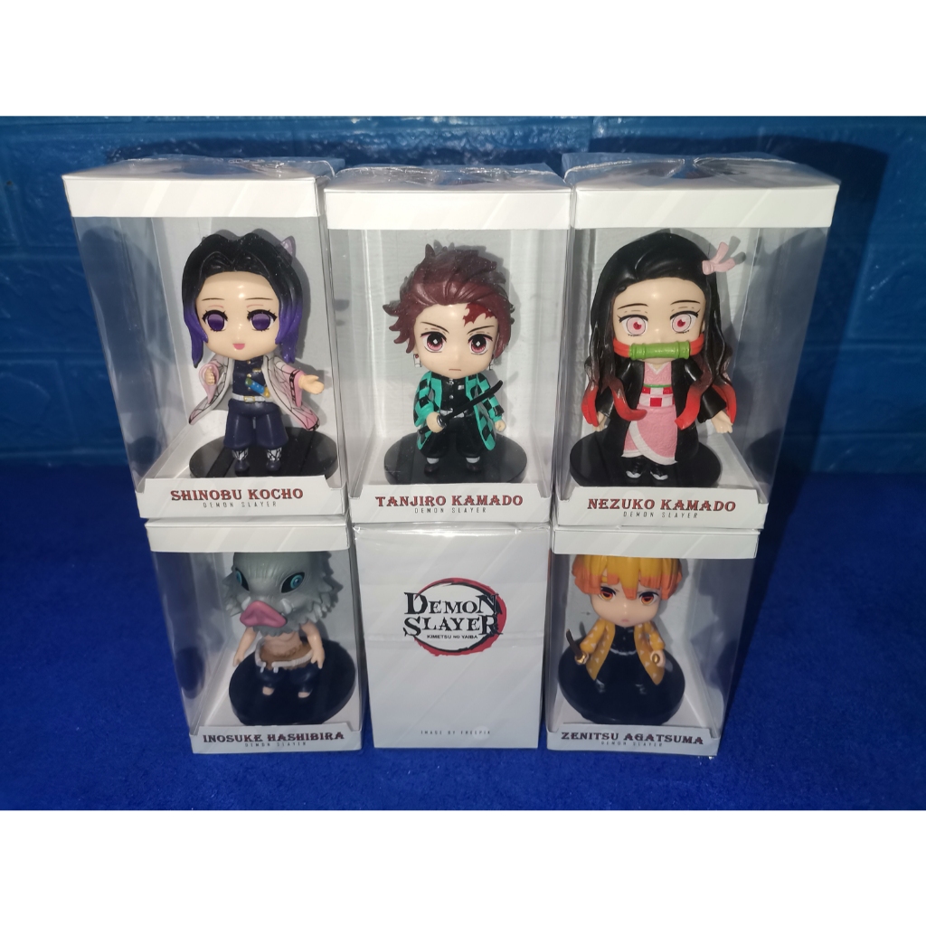 DEMON SLAYER Chibi Figures (with CUSTOM - MADE DISPLAY BOX) | Shopee ...