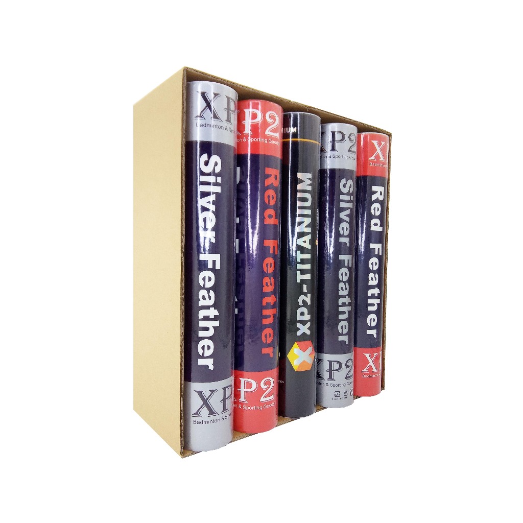 Xp2 Silver, Red & RSL Badminton Shuttlecock (1-50Tubes Max) GW_S3 ...