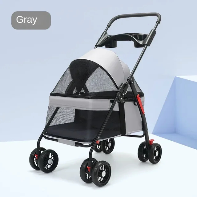 Doogo Pet Foldable Travel Stroller For Dog And Cat Accessories pet ...