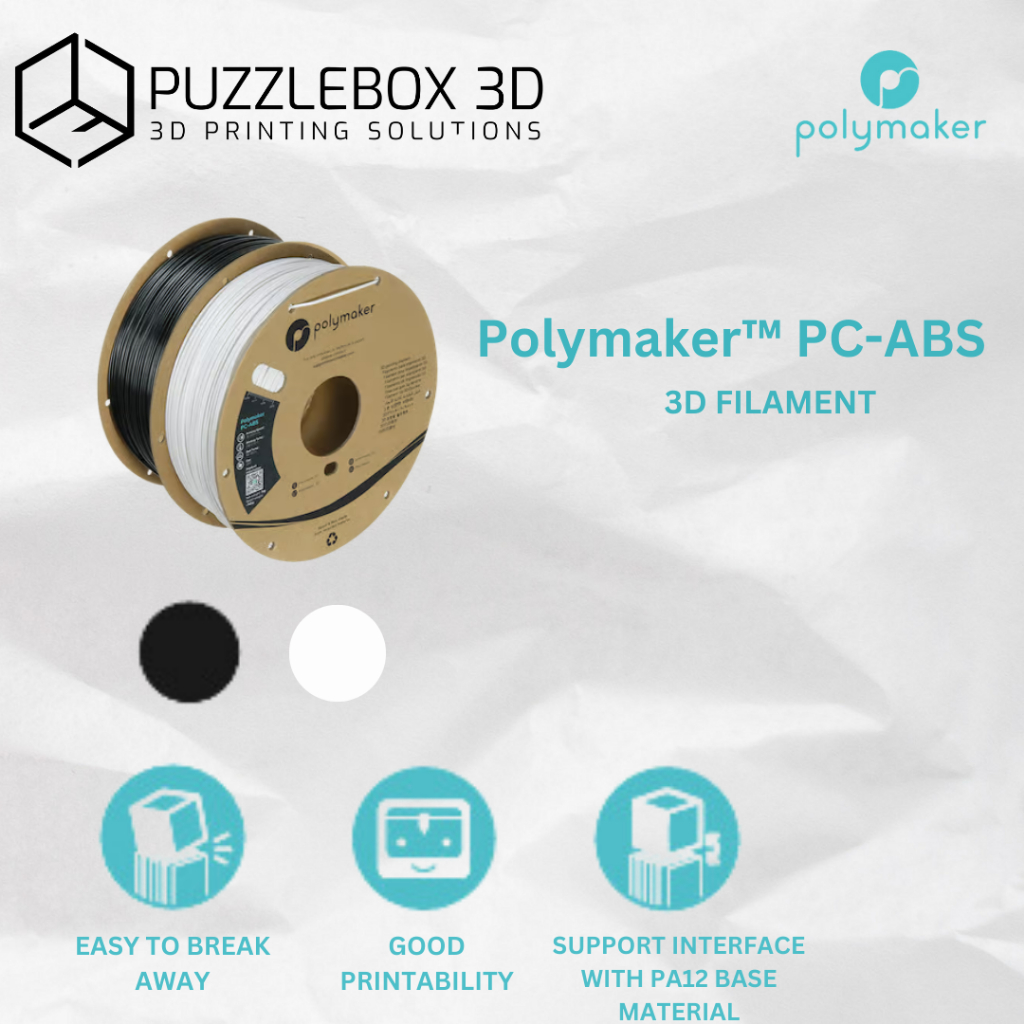 Polymaker PC-ABS polymer blend (1.75mm & 2.85m) filament. High ...