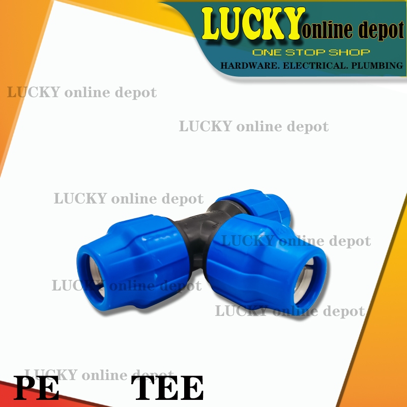 PE COMPRESSION PIPE FITTINGS TEE / REDUCING TEE ( 1/2x1/2 , 1/2x3/4 , 3 ...