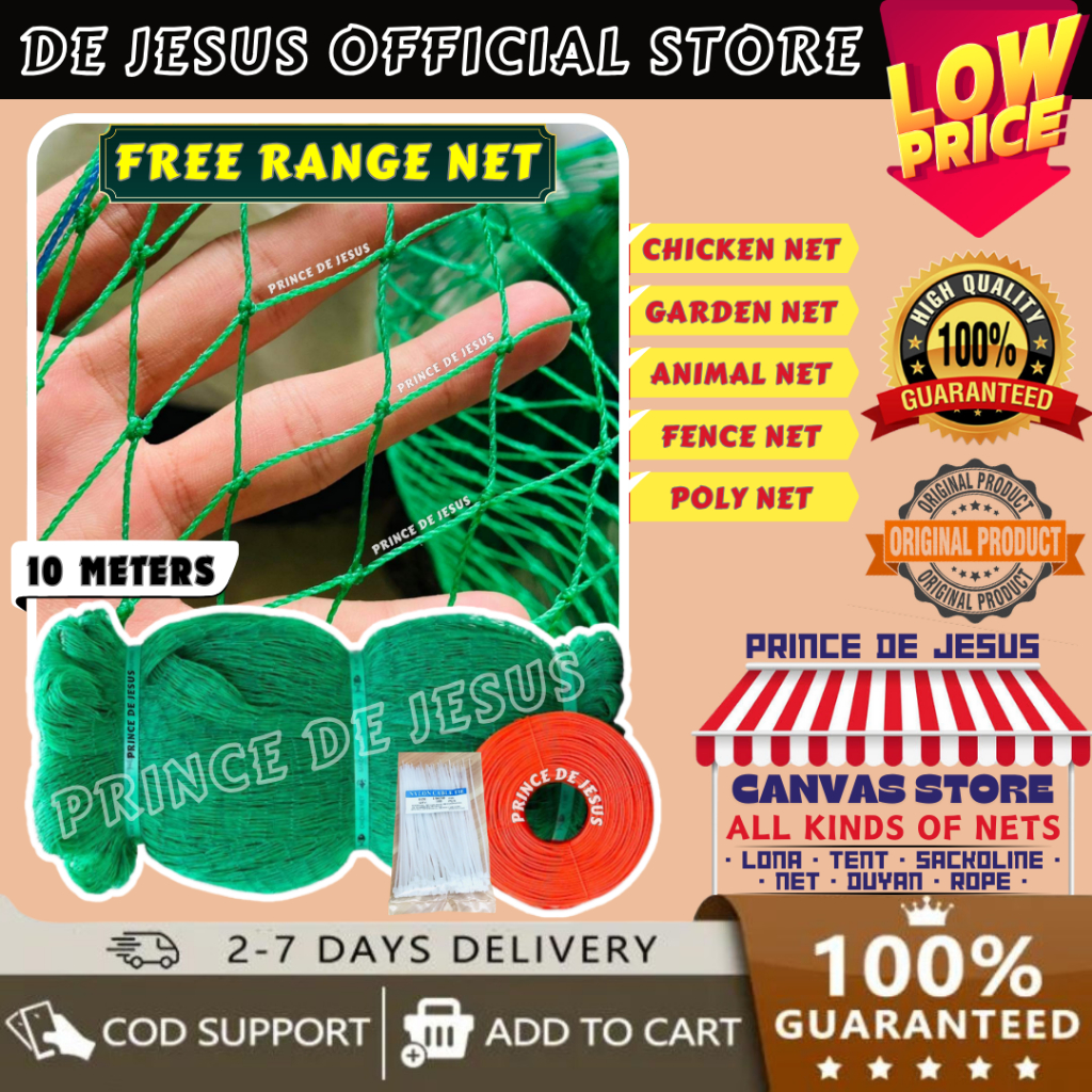 𝟏𝟎 𝐌𝐄𝐓𝐄𝐑𝐒 • 𝐑𝐀𝐍𝐆𝐄 𝐍𝐄𝐓 • 𝐂𝐇𝐈𝐂𝐊𝐄𝐍 𝐍𝐄𝐓 𝐅𝐚𝐫𝐦 𝐑𝐚𝐧𝐠𝐢𝐧𝐠 𝐍𝐞𝐭• 𝐑𝐚𝐧𝐠𝐞 𝐍𝐞𝐭 𝐏𝐨𝐥𝐲 ...