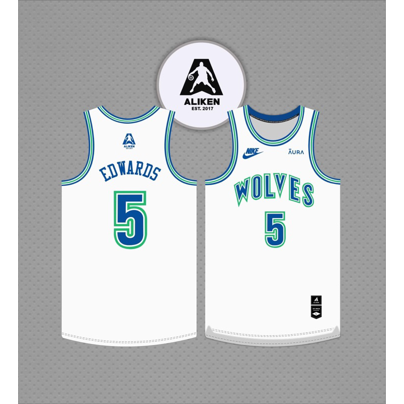 ANTHONY EDWARDS WOLVES JERSEY | Shopee Philippines