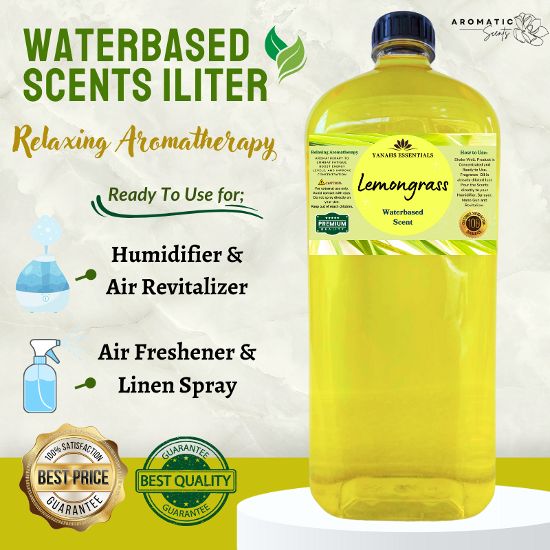 Aromatic LEMONGRASS 1L Water Based Scents for Humidifier, Air Freshener ...