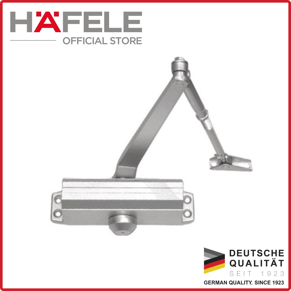 Hafele Mini Door Closer 180° Opening Angle with Hold Open-Arm | Shopee ...