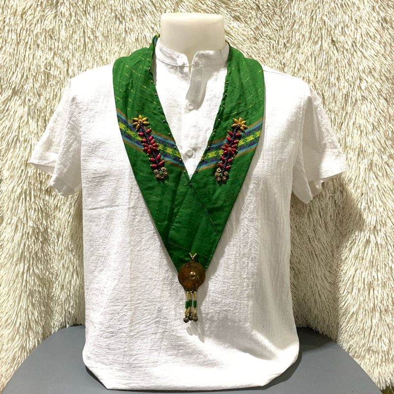 Welcome Lei Garland with Gong / Batik Garland Lei / Ethnic Necklaces ...