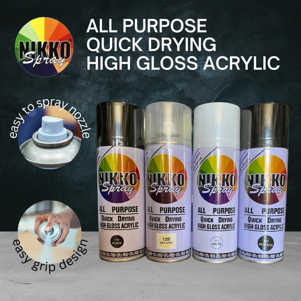 EMJ Nikko All Purpose Spray Paint for car automotive motorcycle home ...