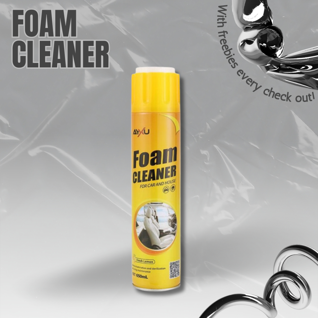Multi Purpose Foam Cleaner for Deep Cleaning 650ML W/FREEBIES | Shopee Philippines