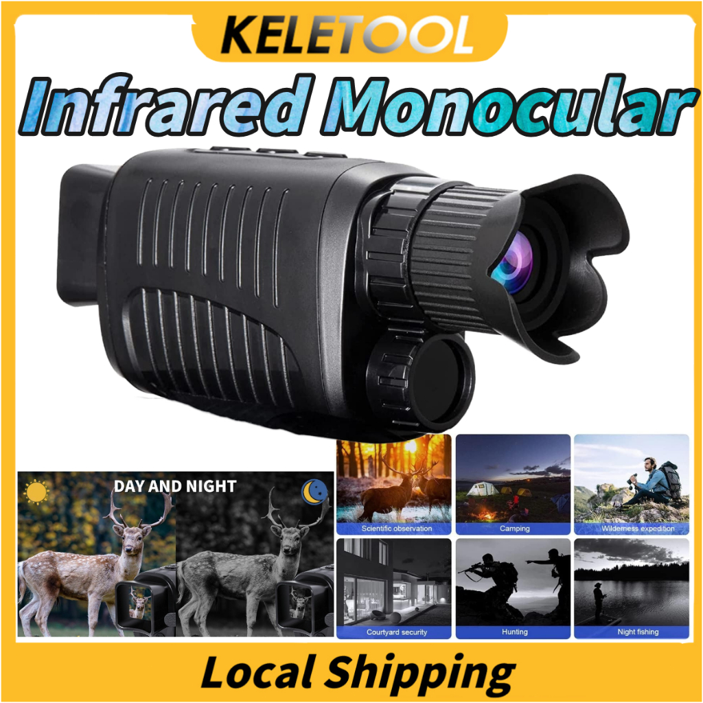 Infrared Low Light Night Vision Monocular Hd Telescope Binoculars Scope ...