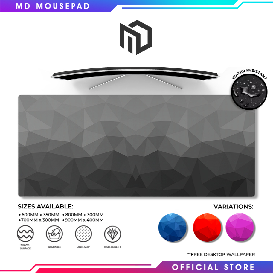 MD Mousepad | Geometric | Extended Large Gaming Mouse pad | Shopee ...
