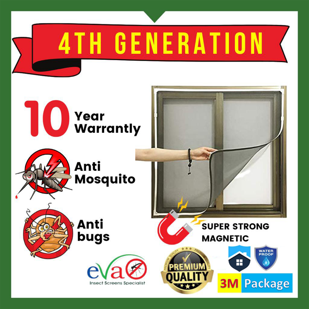 Magnetic Mosquito Net Magnetic Insect Screen Steel Aluminum Wood Window ...