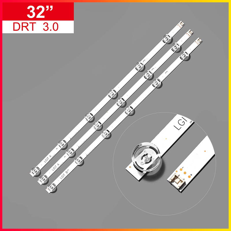 3PCS * LED Backlight Strip For New original LG Innotek DRT 3.0 32 inch ...
