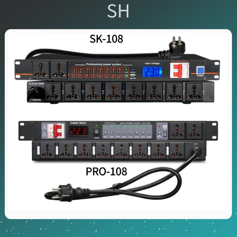 DBX SK-108/PRO-108 Power Sequence Controller Conditioner 10 outlet Rack Mount Power Supply ...