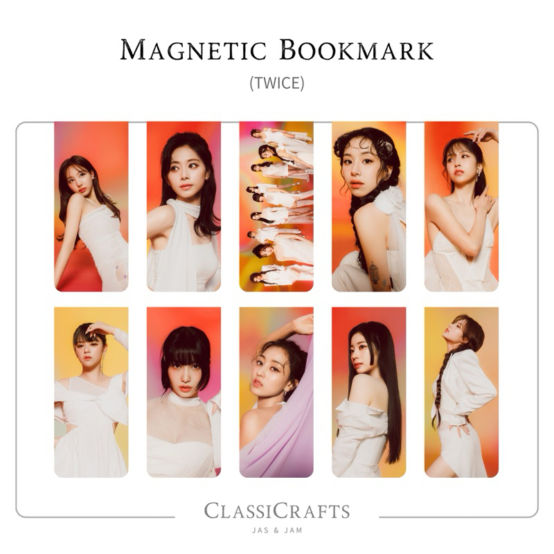 Magnetic Bookmark TWICE (Unofficial Merch) | Shopee Philippines