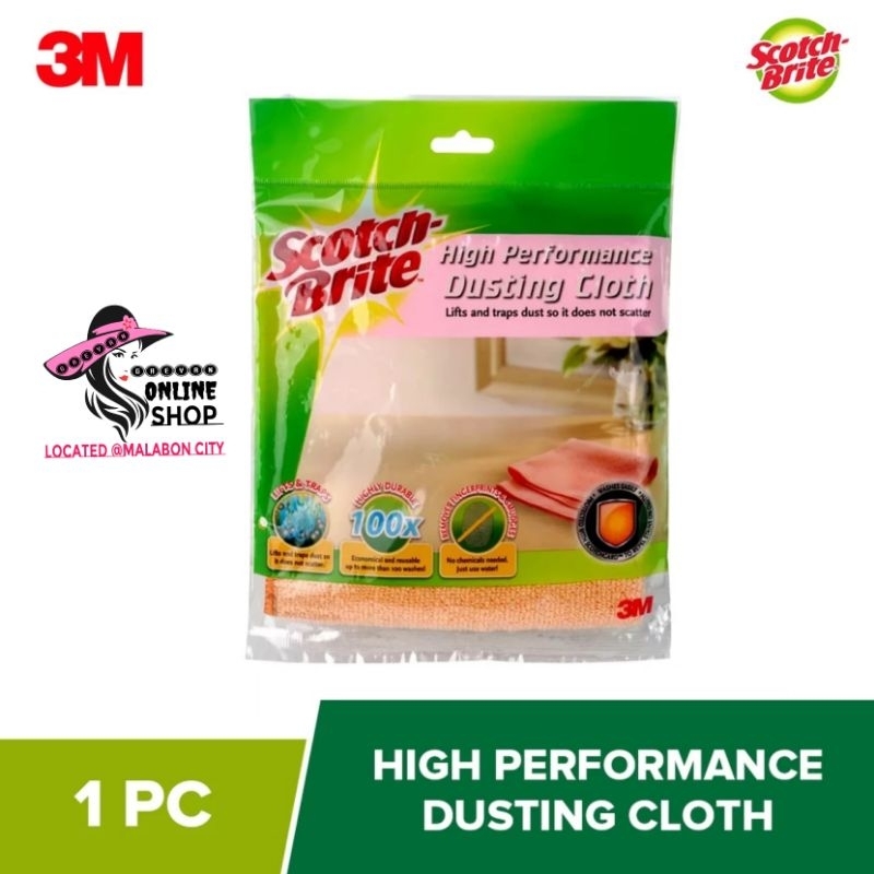 3M SCOTH BRITE HIGH PERFORMANCE DUSTING CLOTH 1PC PER PACK | Shopee ...