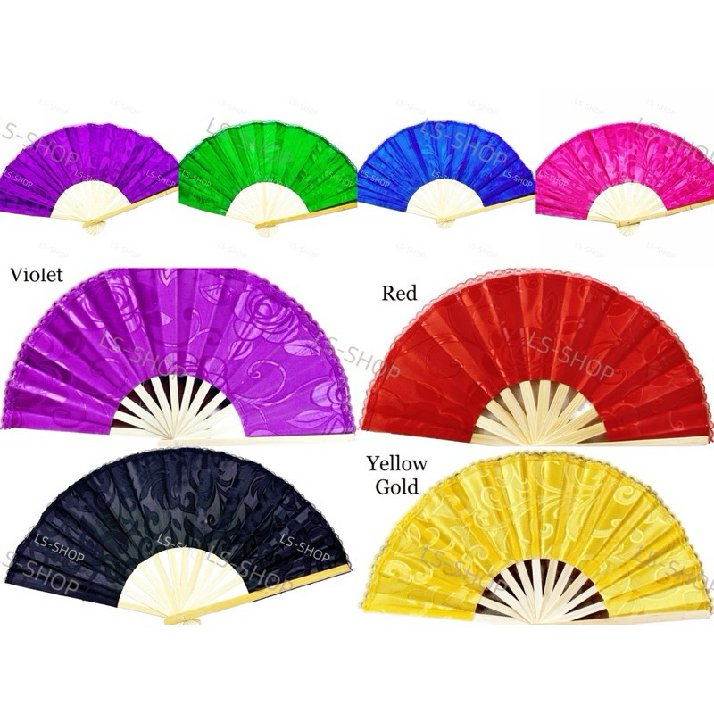1pcs BIG PAMAYPAY OR BAMBOO FAN Random color | Shopee Philippines