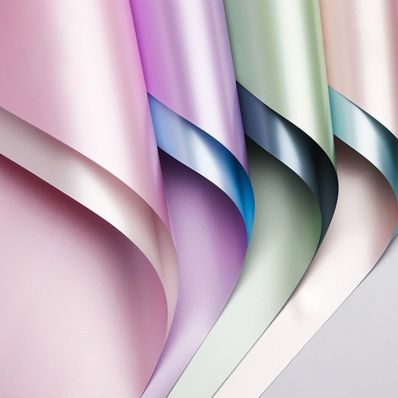 046 Bouquet Wrapper Glossy Two-Sided Color 20pcs | wrapper for bouquet ...