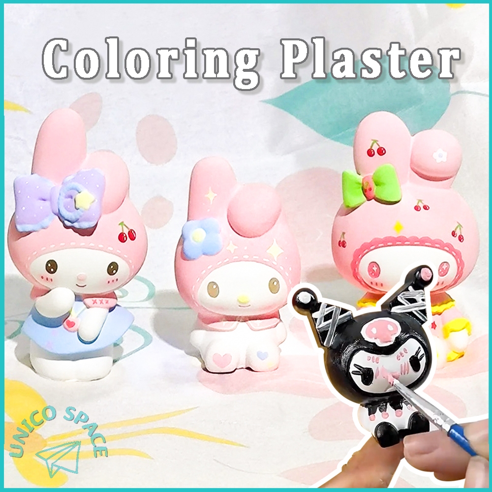 Cartoon Coloring Plaster Doll Handmade Diy Educational Toy Graffiti ...