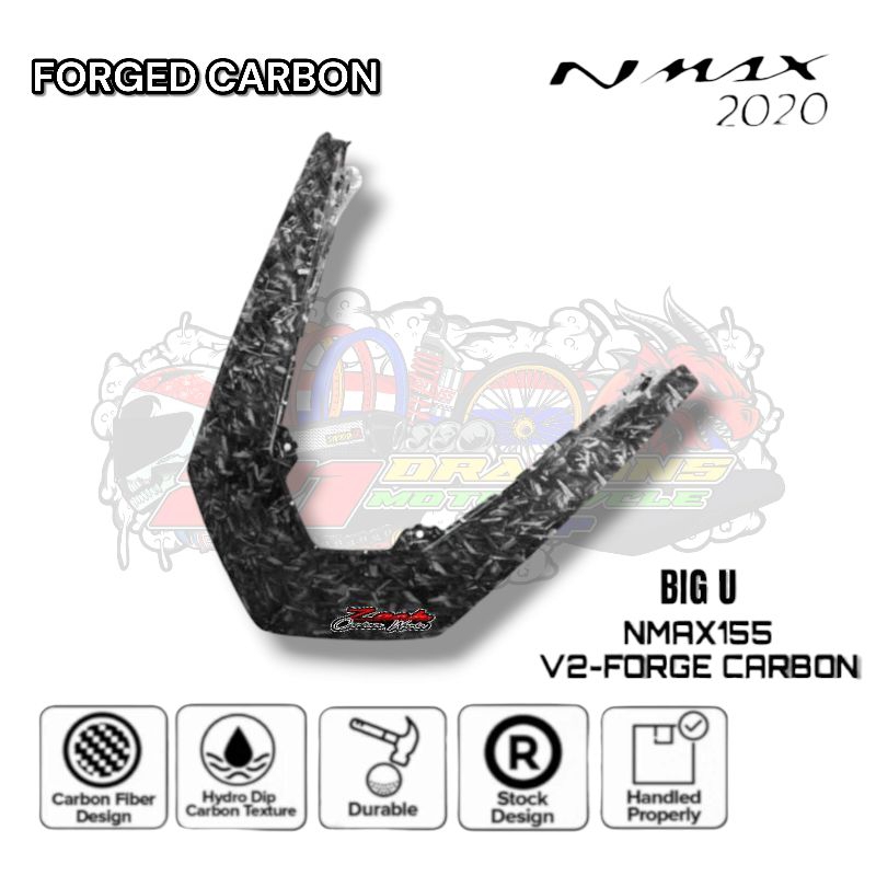NEW!! Yamaha Nmax v2&v2.1 forged hydro dip carbon Big U | Shopee ...