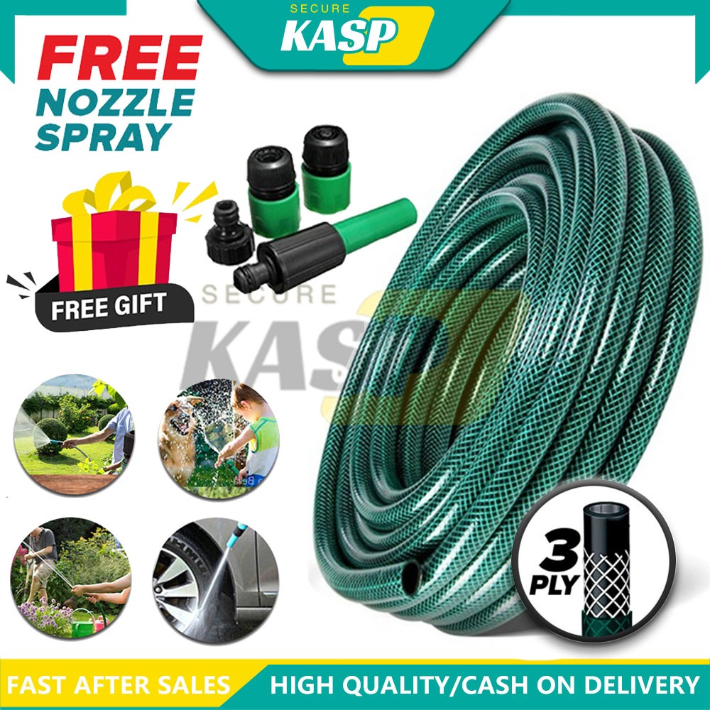 1M To 40M Heavy Duty Pvc Garden Water Hose Set With Hose Nozzle For ...