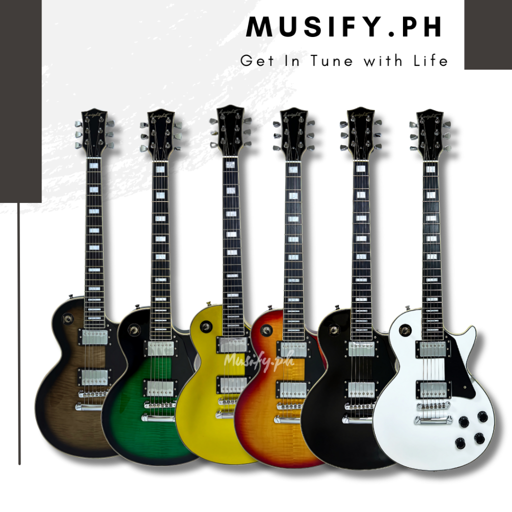 Knight Brand Les Paul 4 Humbucker Electric Guitar With Free Setup ...
