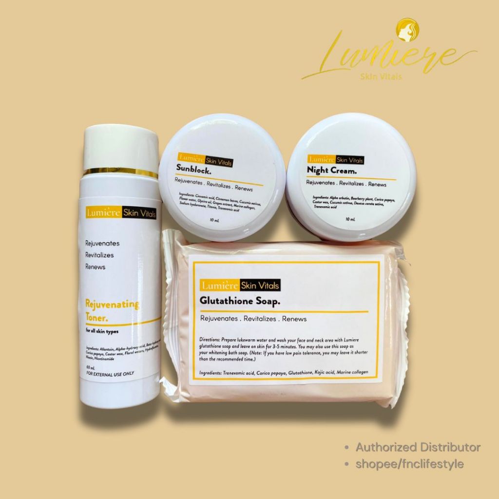 New Stocks Lumiere Skin Vitals Facial Set - ONHAND AND 100% AUTHENTIC ...