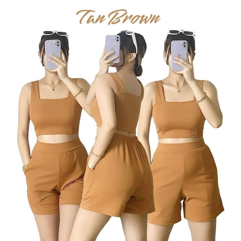 SMFH AIRA COORDS Terno Sando Crepe fabric Small to Medium | Shopee ...