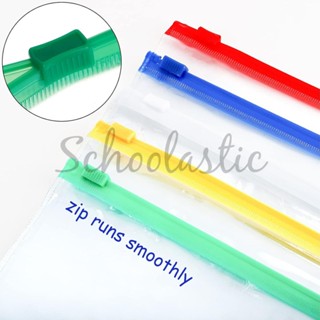 A4 Zip Lock Plastic Envelope Water-resistant File Bags for School and ...