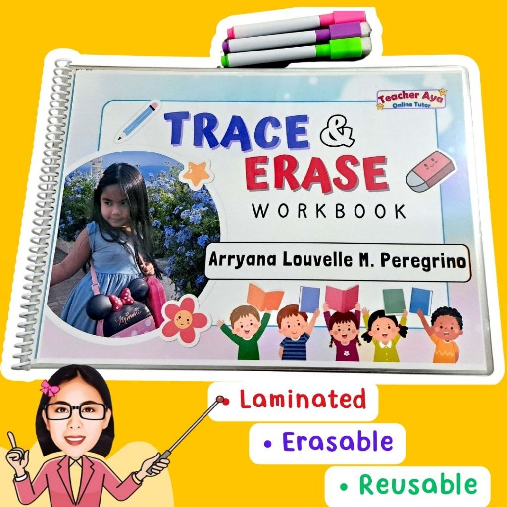 Laminated Tracing Workbook / Erasable Tracing - FREE 2 markers | Shopee ...