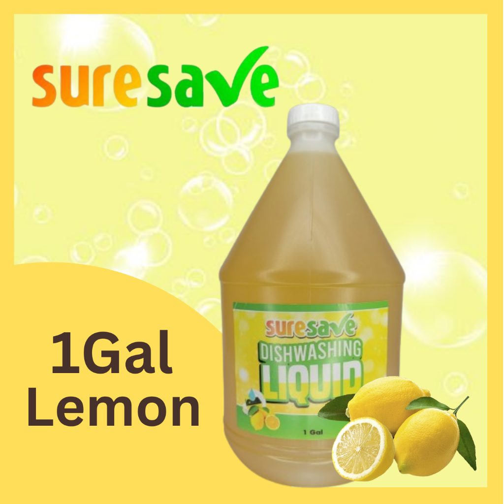 SURESAVE 99 LEMON 3.2L DISHWASHING LIQUID FOR KITCHEN UTENCIL PLATES ...