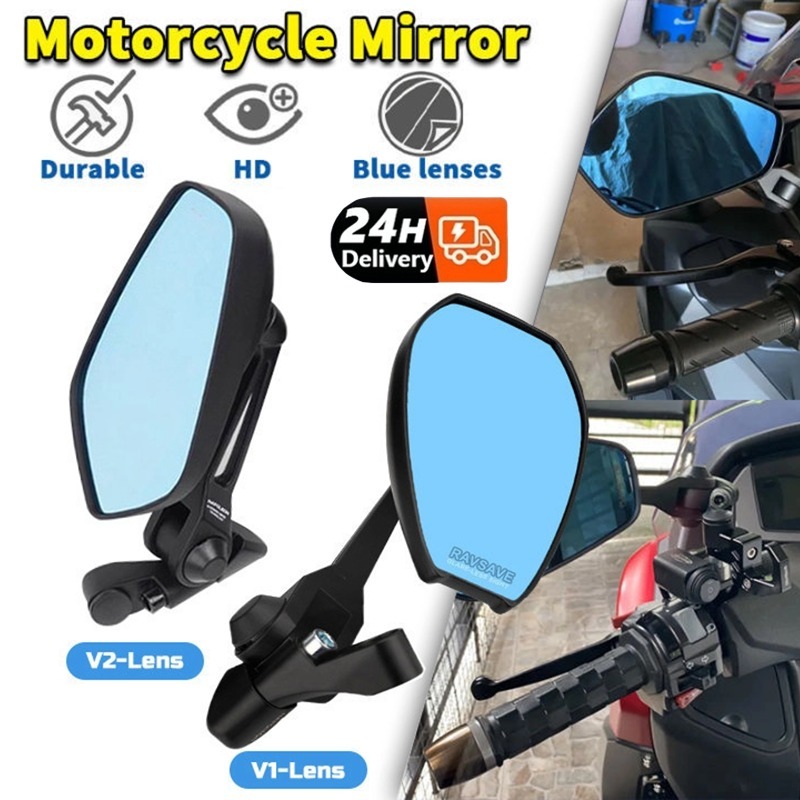 Motorcycle Side Mirror Street King V1 V2 Universal Anti-glare 360 ...
