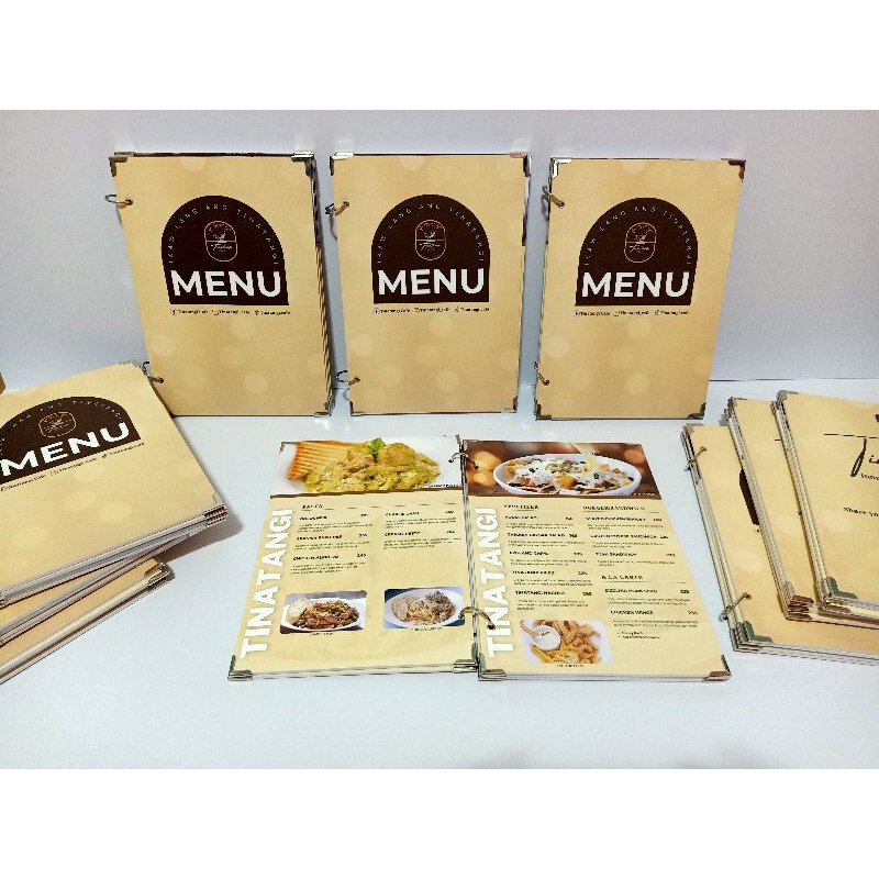 Menu Booklet Customized Personalized | Shopee Philippines