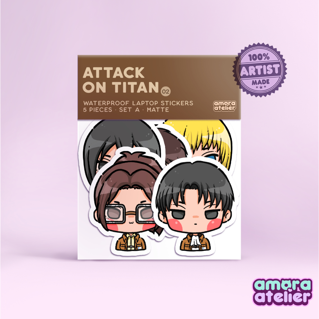 Sticker Pack | AOT Attack on Titan Scouts | Laptop Stickers No. 2 | Fan ...