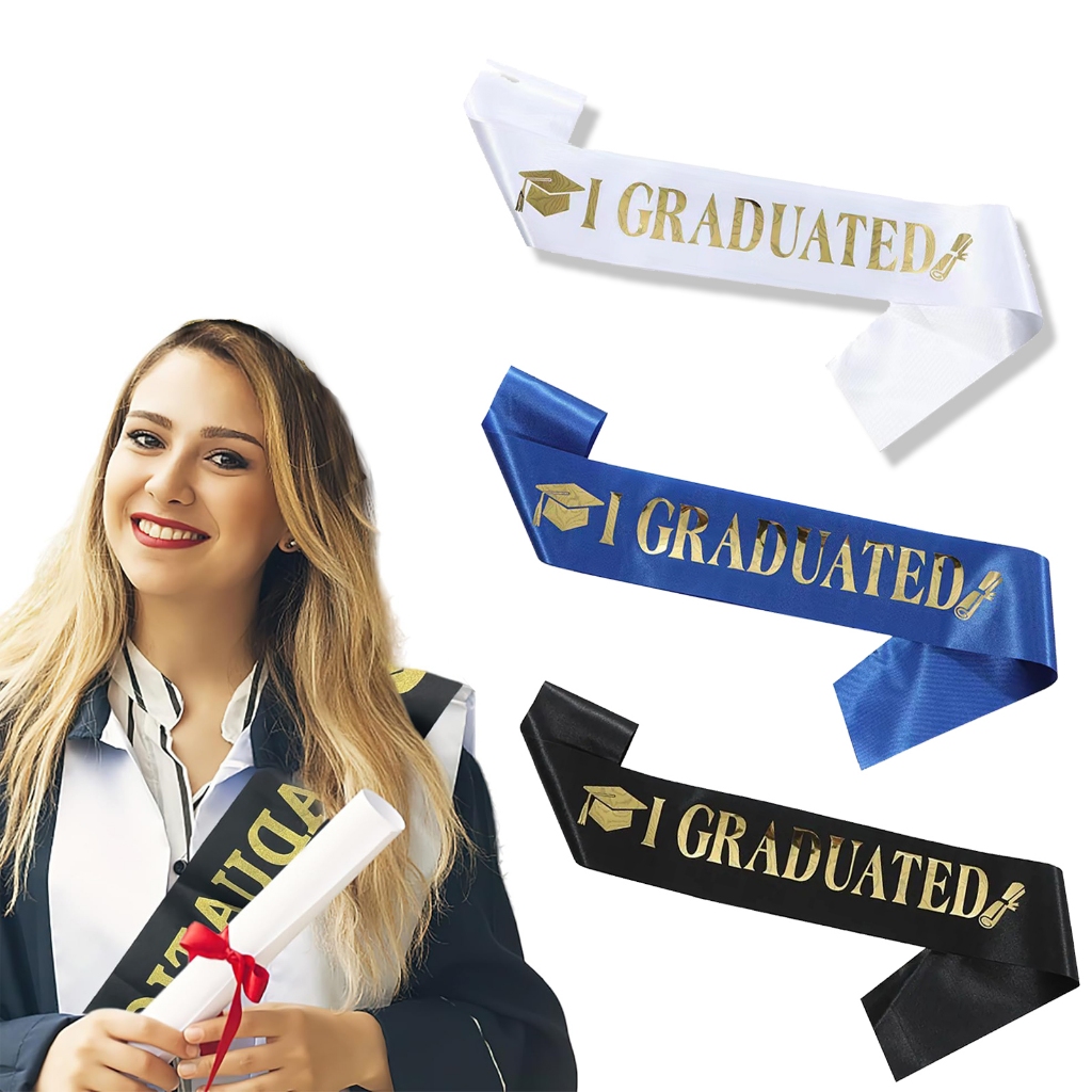 Sash For Graduation I Graduated Shoulder Strap Ribbon Congrats Class of ...