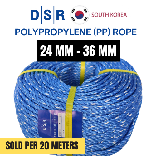 24MM - 36MM Polypropylene PP Rope DSR KOREA (Sold Per 20 Meters) Twine ...