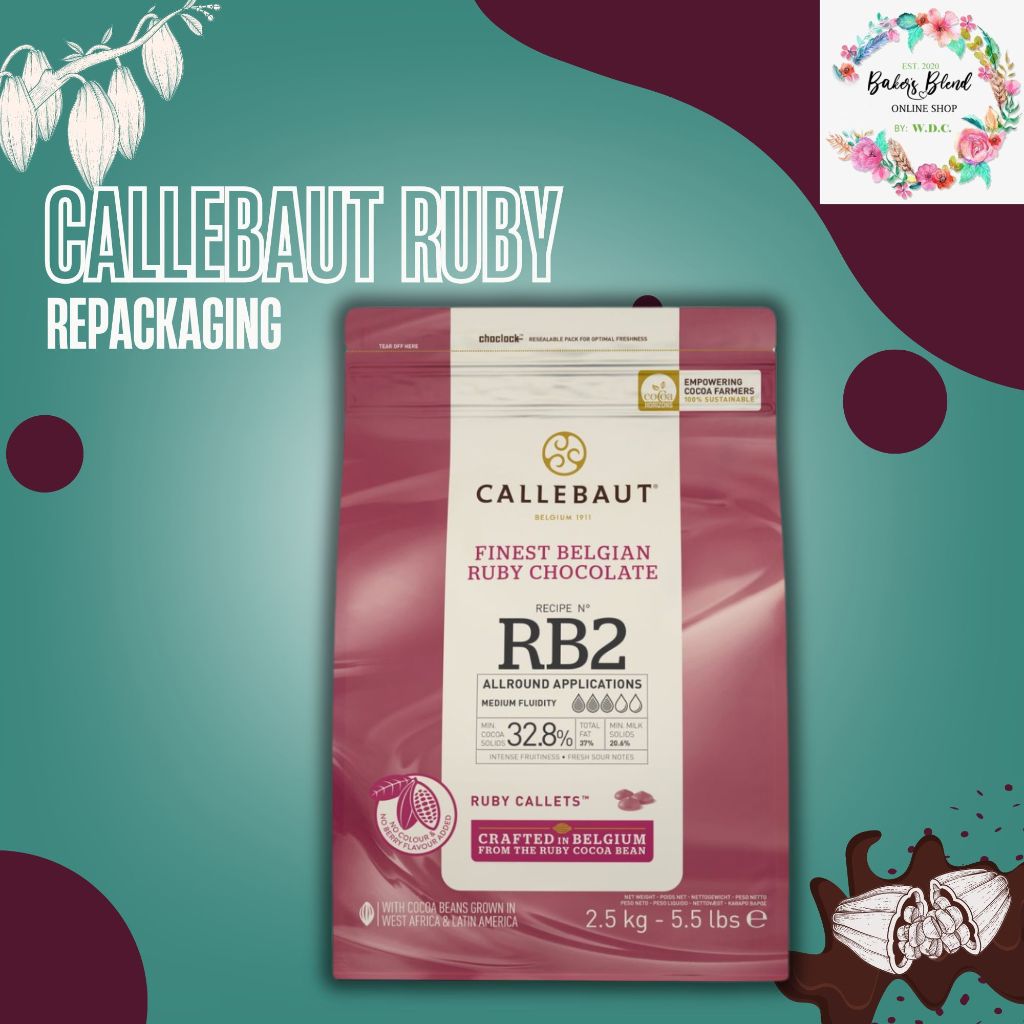 Callebaut Ruby Chocolate Callets (500g | 1kg) | Shopee Philippines