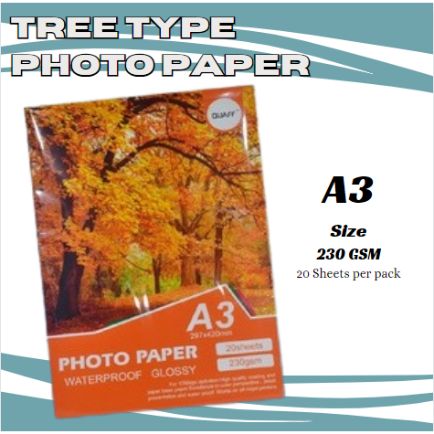 230gsm QUAFF Glossy Photo Paper A3 Size (20sheets) | Shopee Philippines