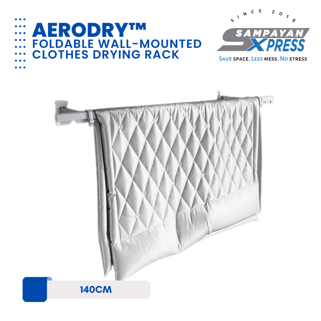 AeroDry (140cm) Wall-mounted Drying Rack Clothes Drying Rack Ceiling ...
