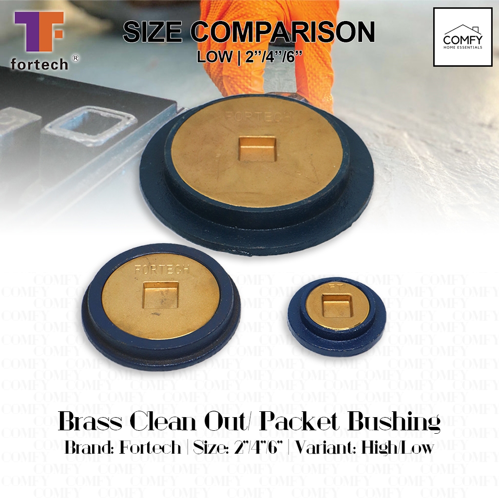 Fortech HEAVY DUTY Brass Clean Out High / Low Packet Bushing 2"/4"/6 ...