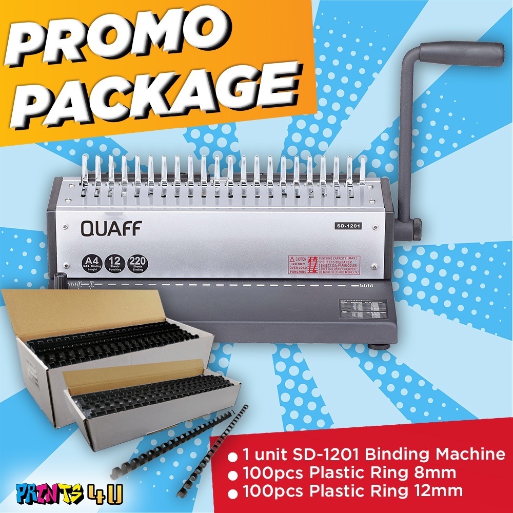 Quaff Binding Machine A4 Size Heavy Duty Binder | Shopee Philippines