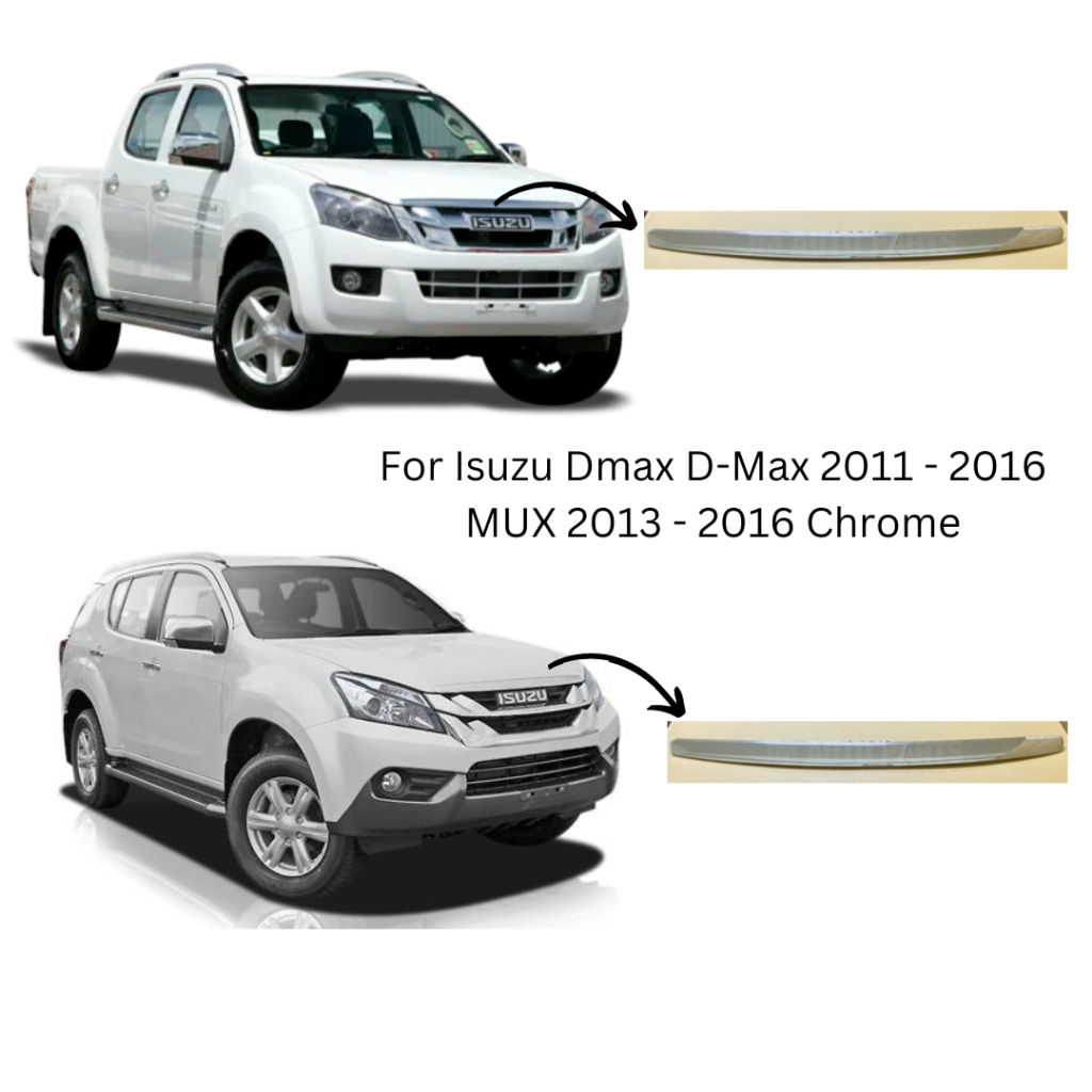 Isuzu Dmax D-Max 2011 - 2016 MUX 2013 - 2016 CHN Chrome Hood Moulding ...