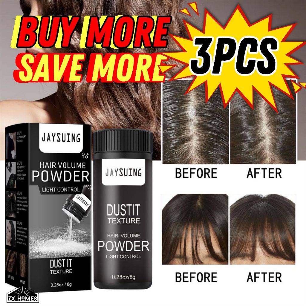 kkjj [HOT! 3PCS] Jaysuing Hair Powder Unisex Hair Volume Styling Powder ...
