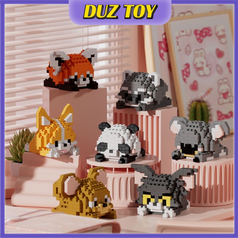 【DUZ】Cute Mini Building Block Assembled Small Sanrio Particles Toys For ...